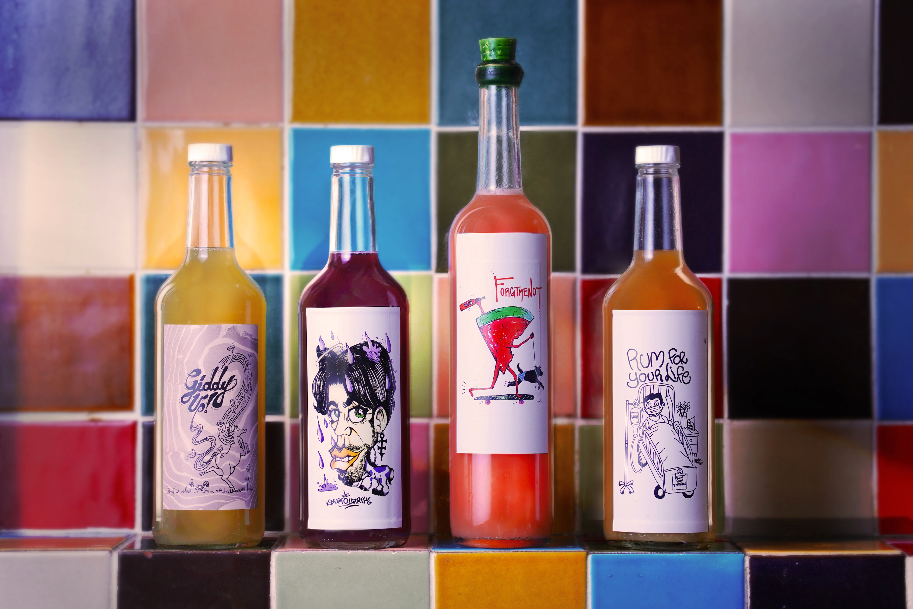 This Brooklyn bar is selling to-go cocktails with labels illustrated by ...