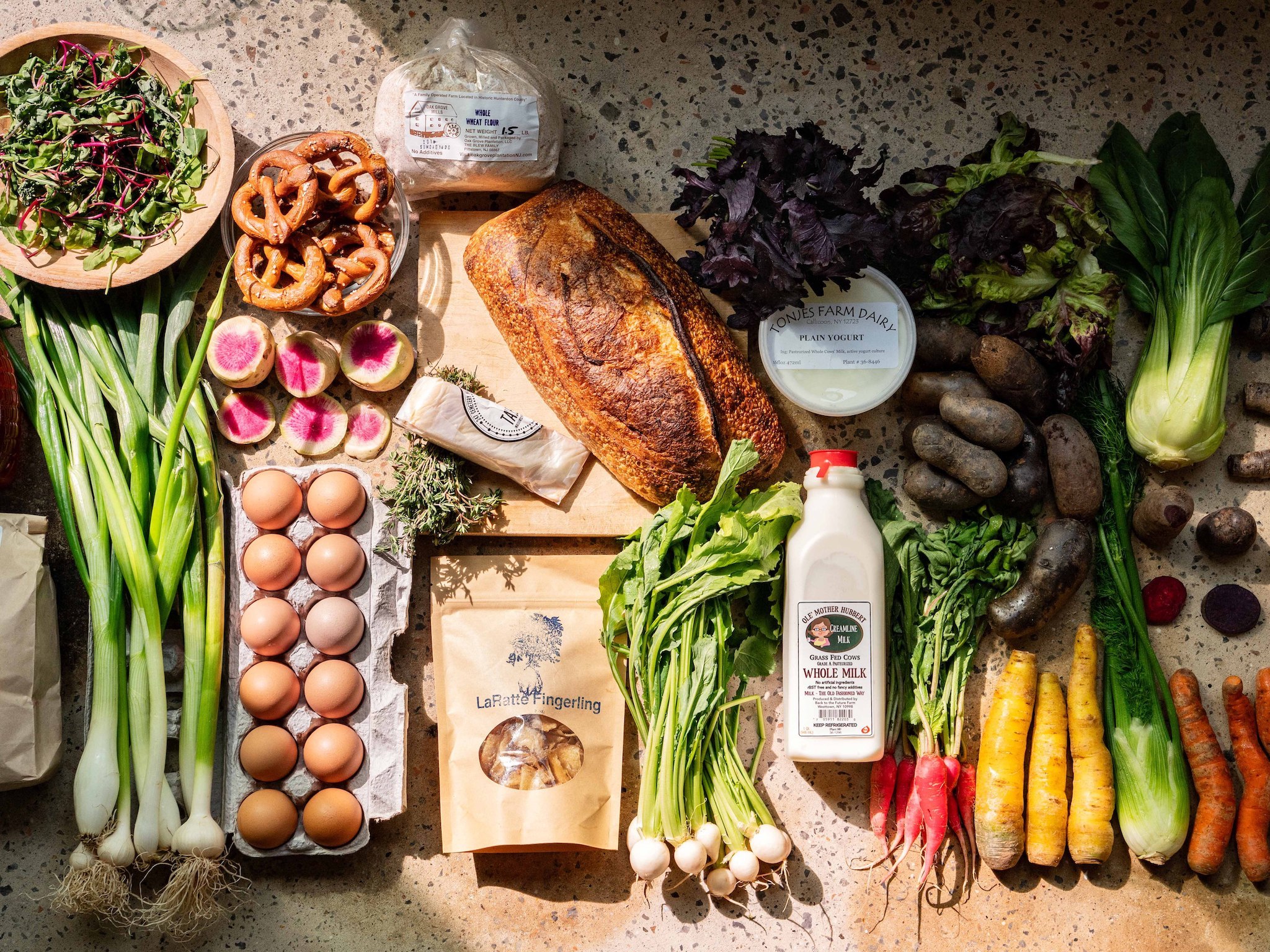 Michelin and local farms selling curated CSA boxes for charity