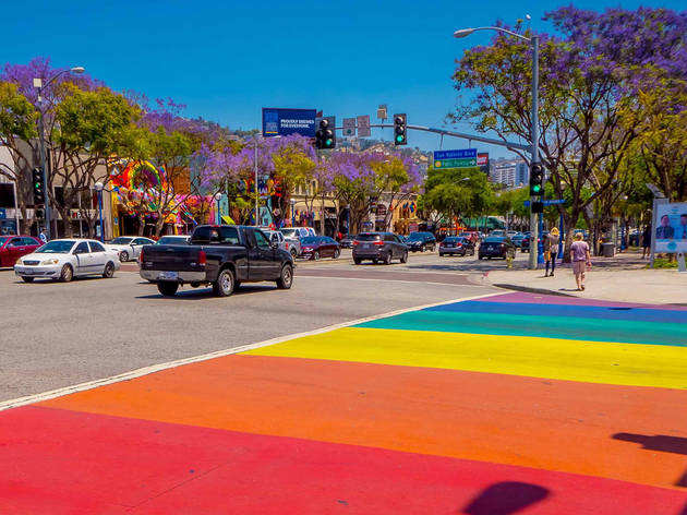Rainbow Crosswalk | Attractions in West Hollywood, Los Angeles