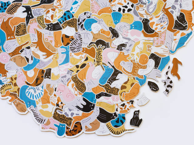 Ever heard of a cluster puzzle? You should try this cat one