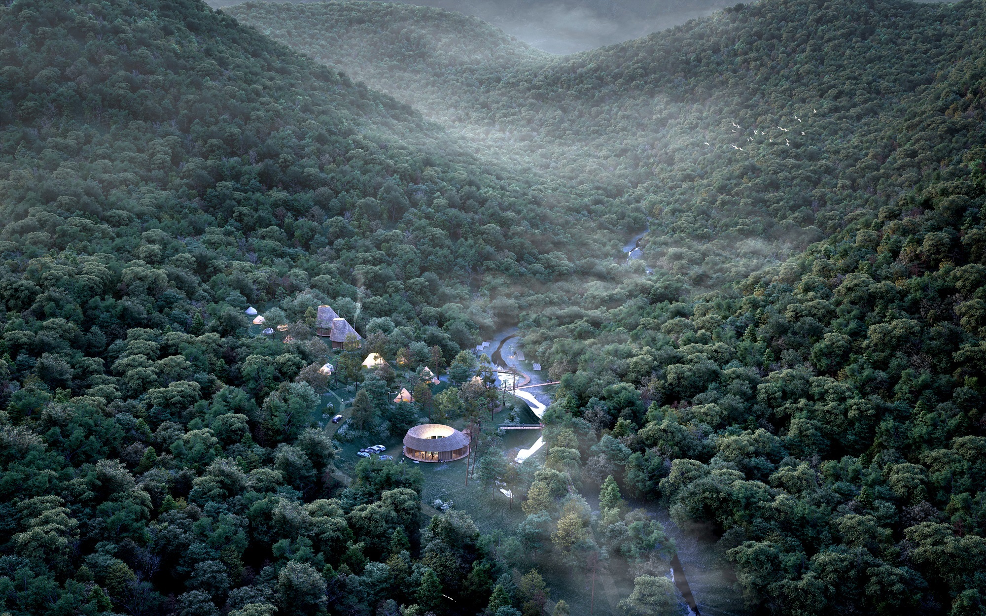 This new campground offers Danish-style glamping deep inside a Japanese ...