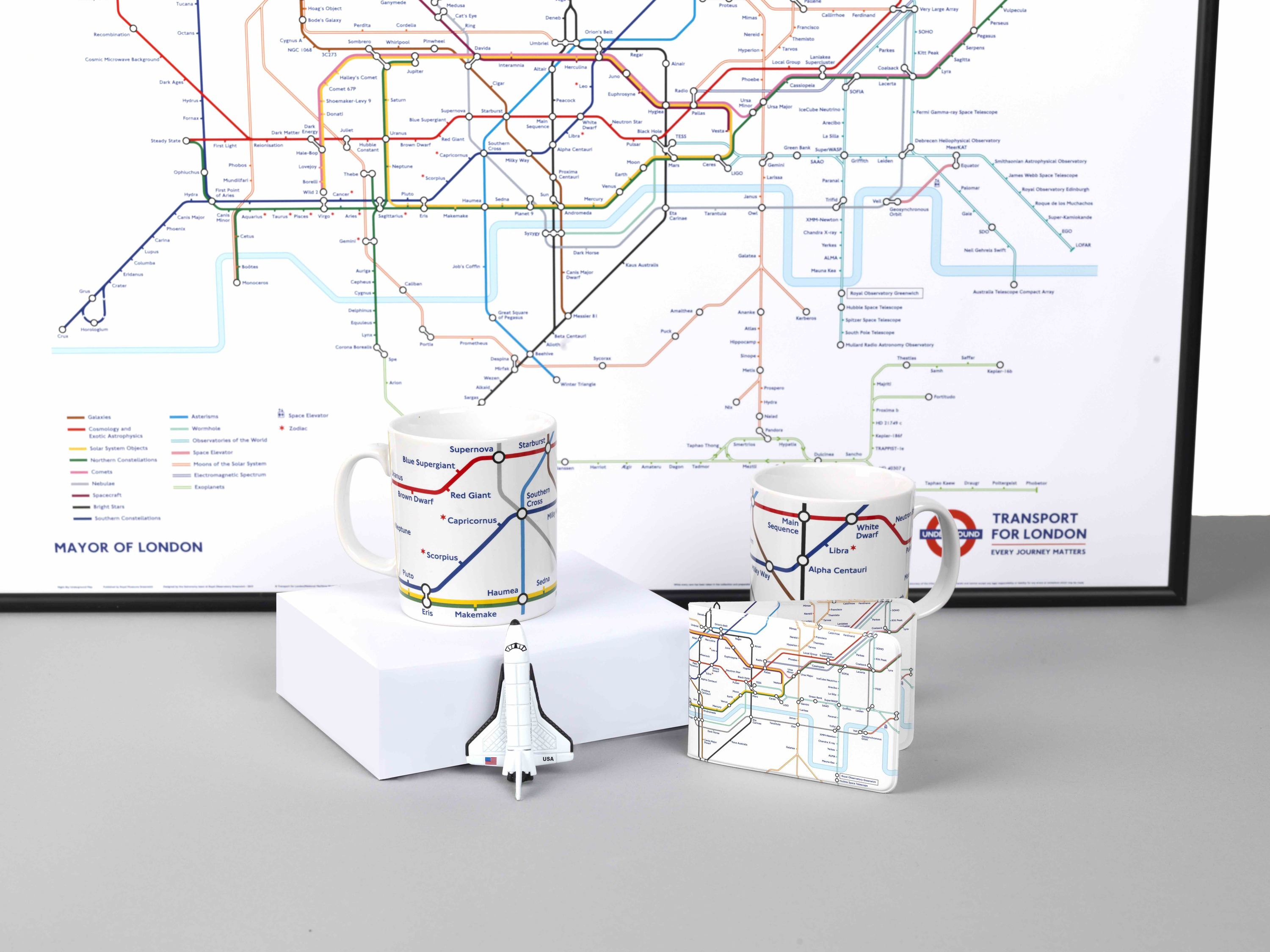 Royal Observatory Greenwich made a space-themed London tube map