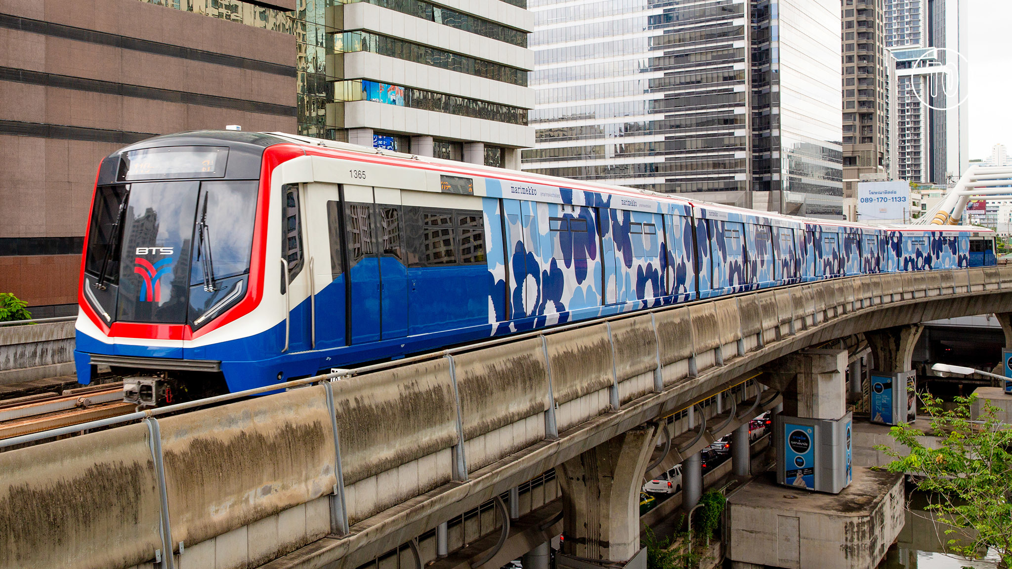 Marimekko is painting the sky train blue along this October Marimekko is painting the sky train blue along this October