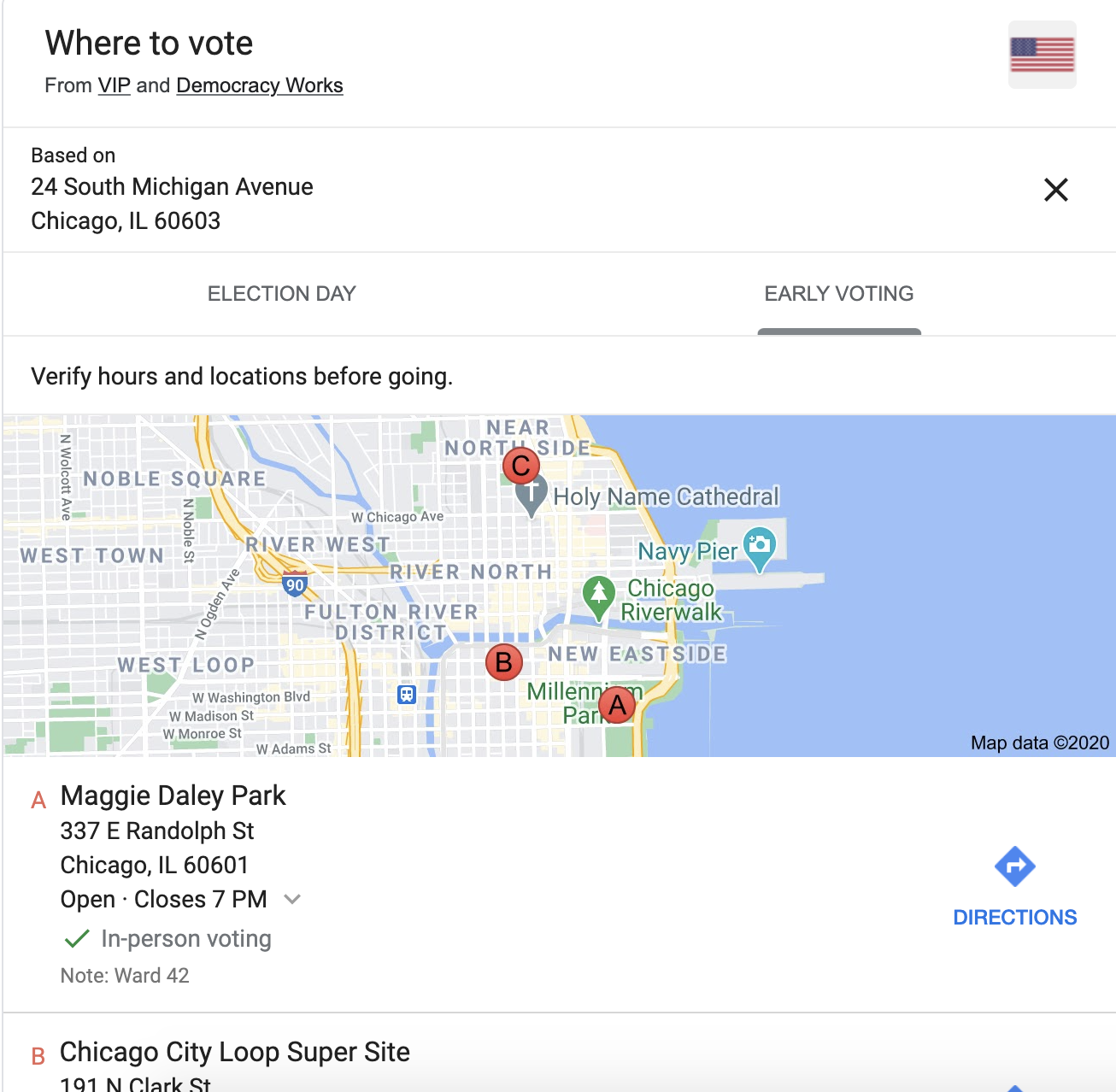 Find out when, where and how to cast your vote on Google Maps