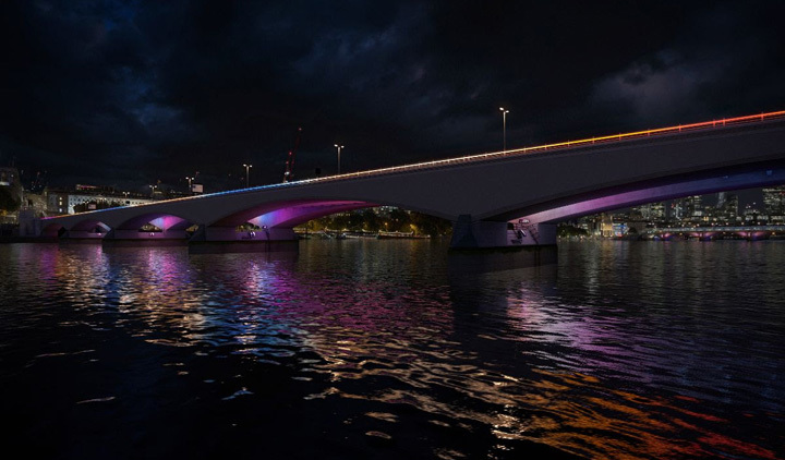 Waterloo Bridge next to light up with Thames Illuminated River art