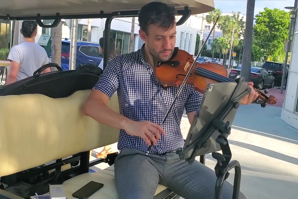 Musicians on Golf Carts | Things to do in Miami