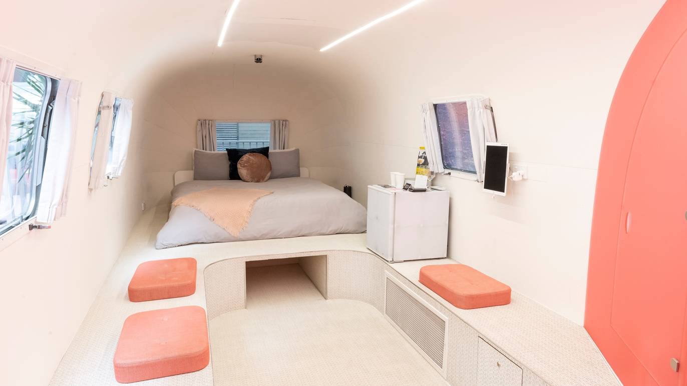 Book a stay in Hotel No's quirky Airstreams on a rooftop in the CBD