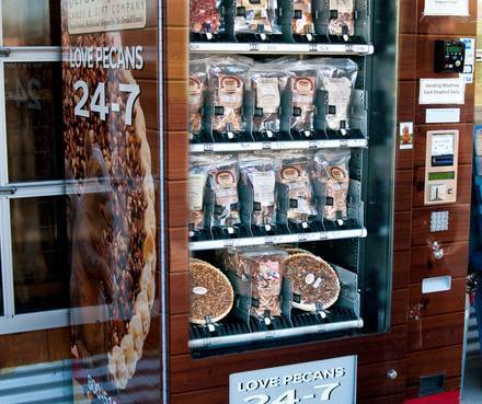 This homemade pecan pie vending machine in Texas is what dreams are made of