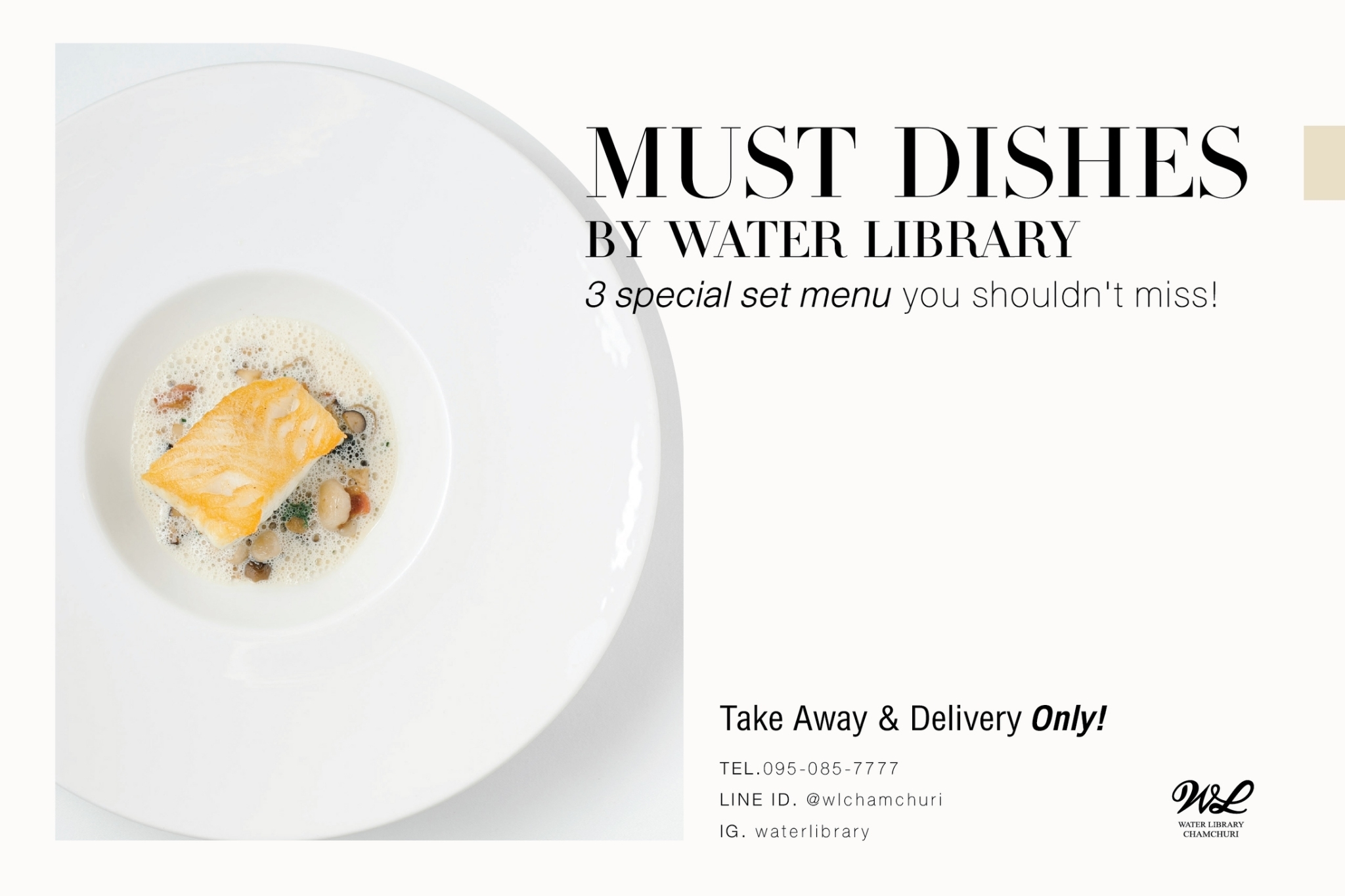 Water Library now delivers six most popular menus to all WFH-ers