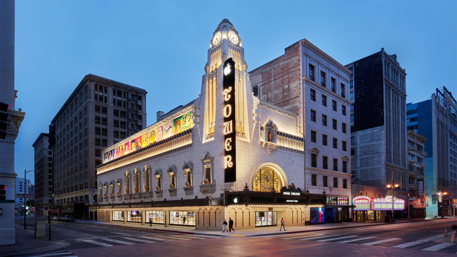 Apple's Downtown L.A. flagship has remarkably restored the Tower Theatre