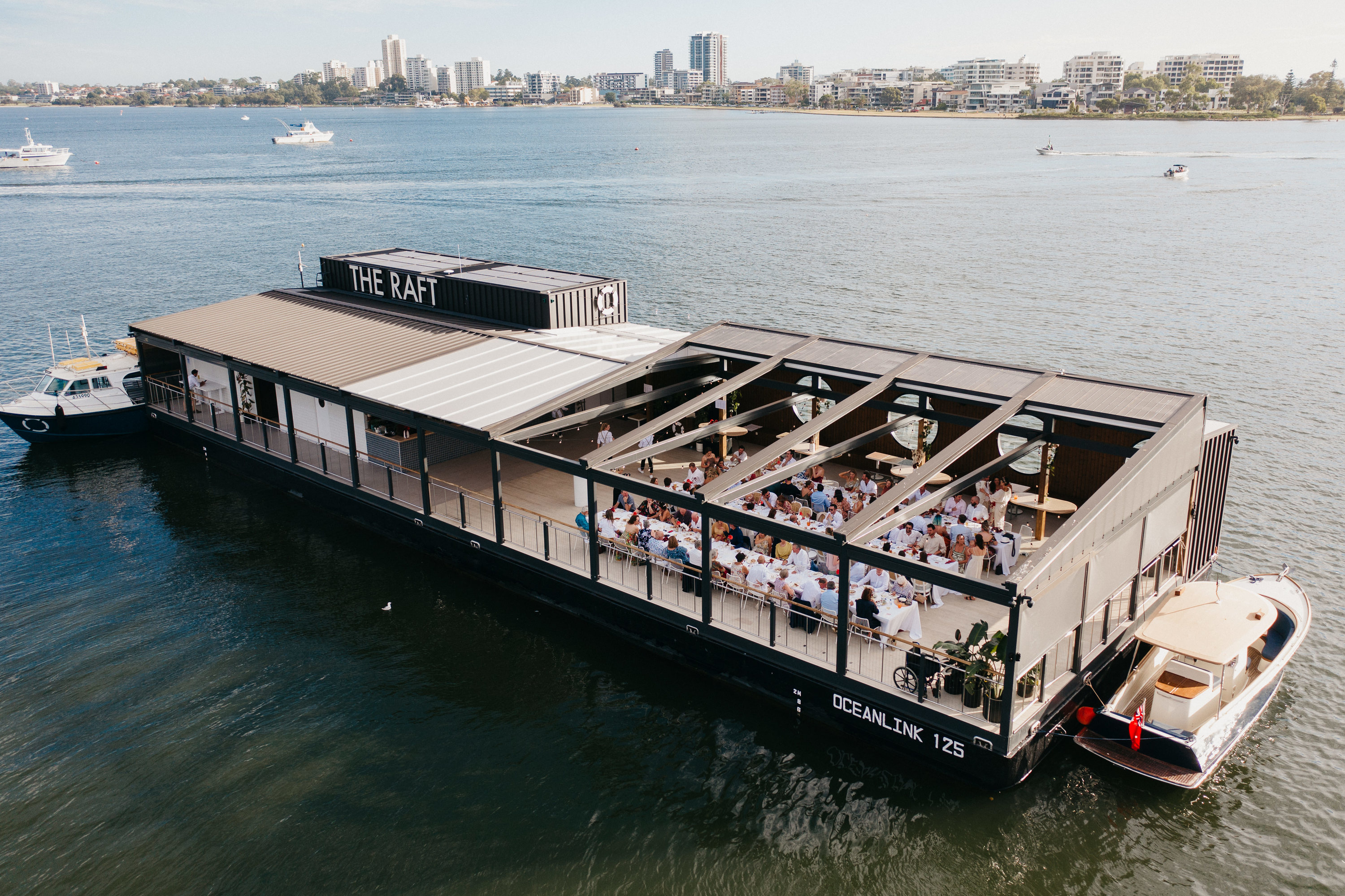 The Raft Perth | 445-square-metre party barge