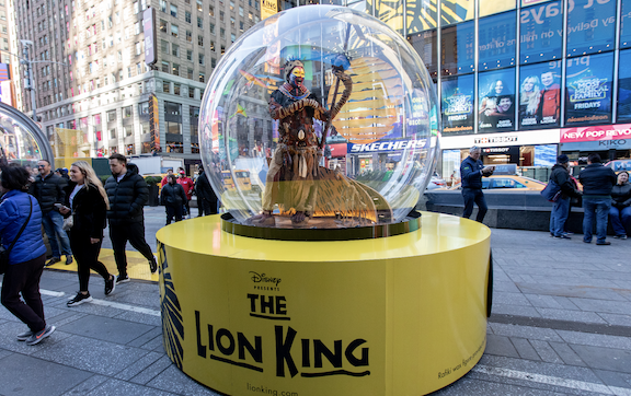 Massive Broadway snow globes are heading back to Times Square next week