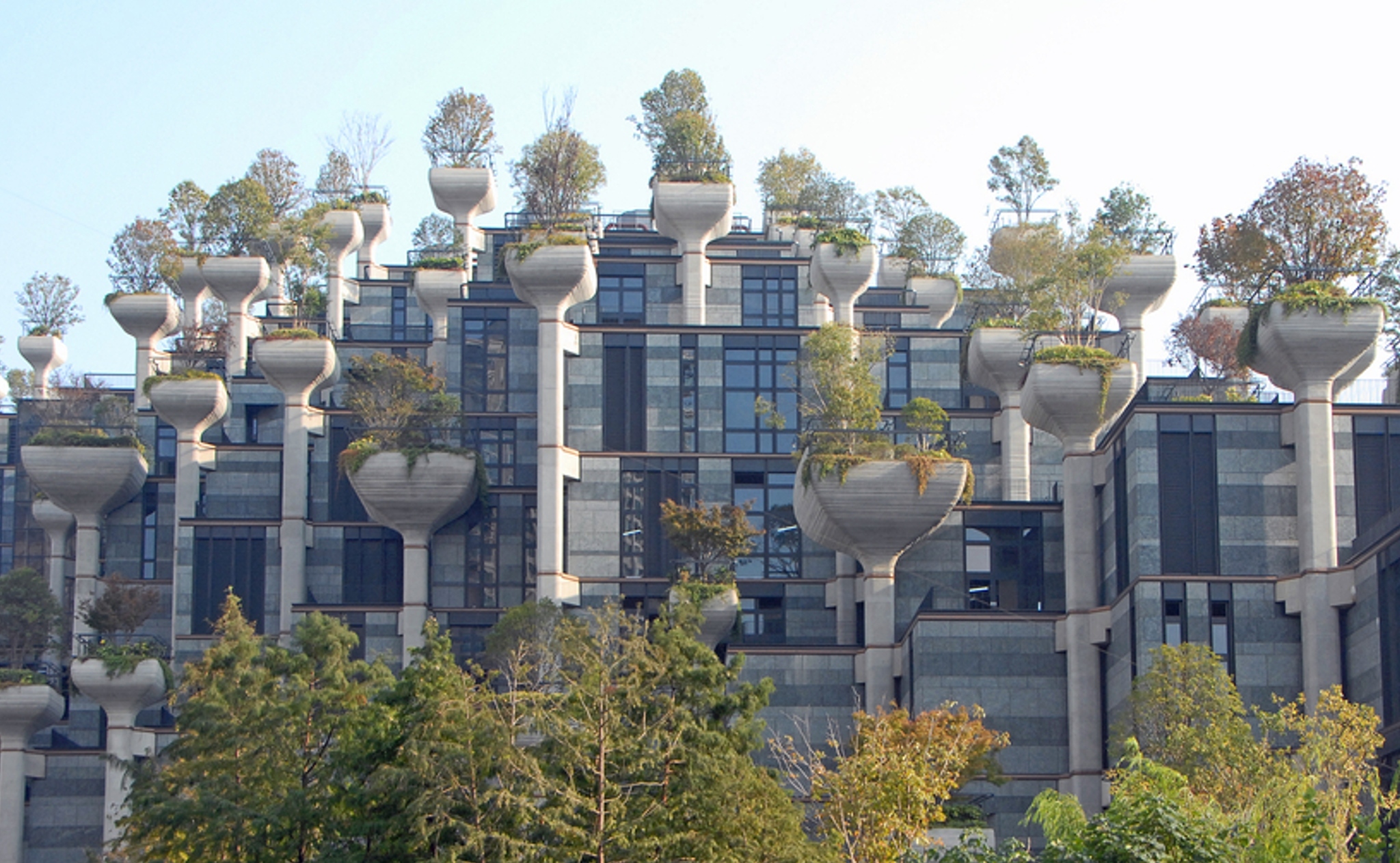 This Quite Ridiculous Tree-Covered Building has Just Sprung up in China