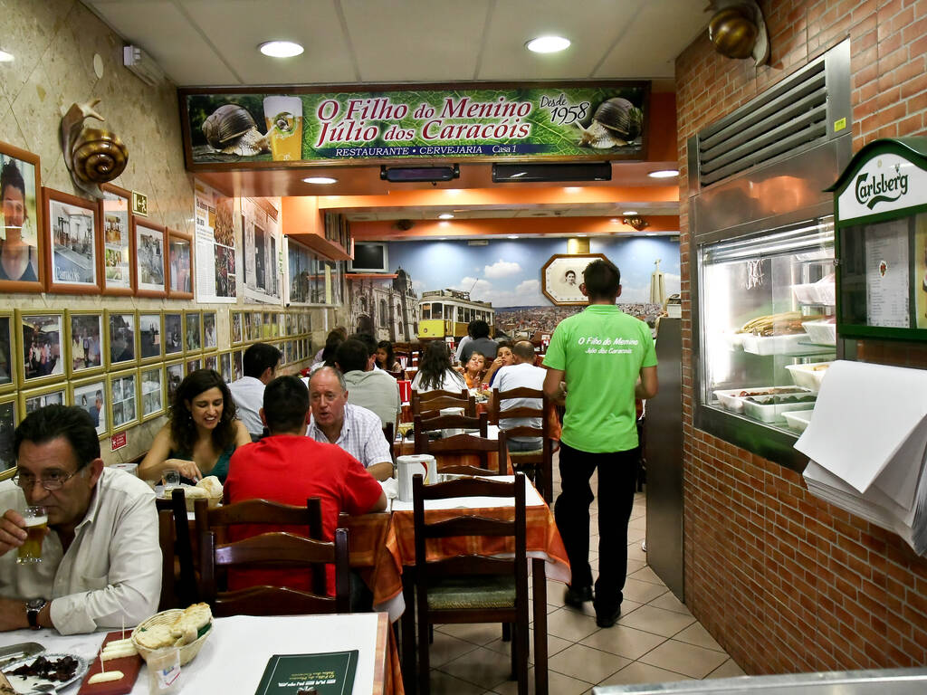 14 sítios para comer caracóis em Lisboa