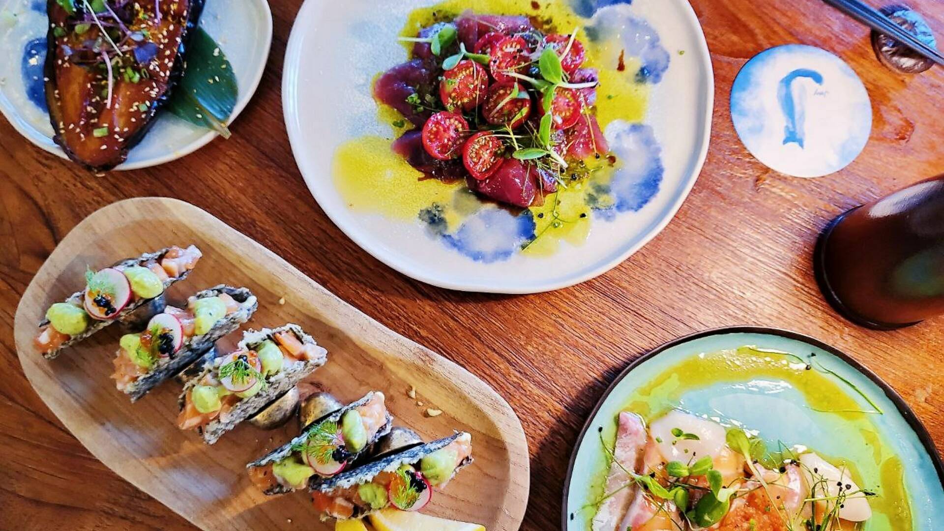 Mod-Japanese restaurant Jypsy in One Fullerton has stunning views