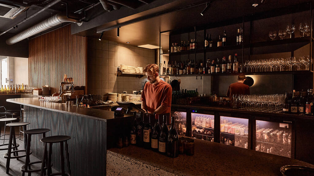 The Moon is a wine bar serving up refined elegance