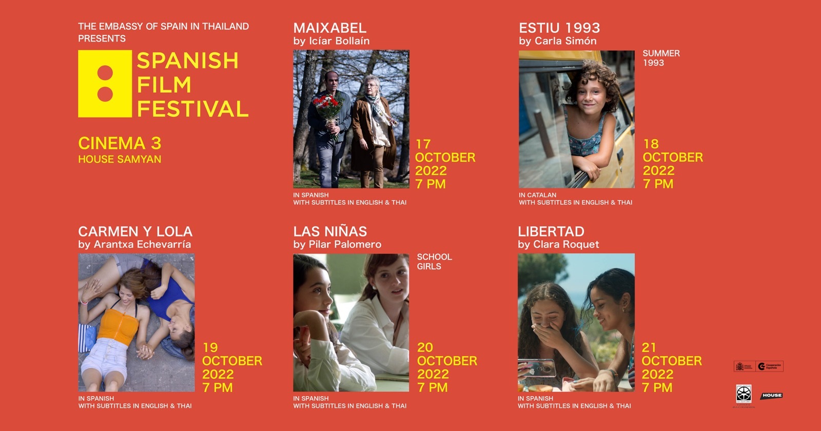 House Samyan will host two film events this month