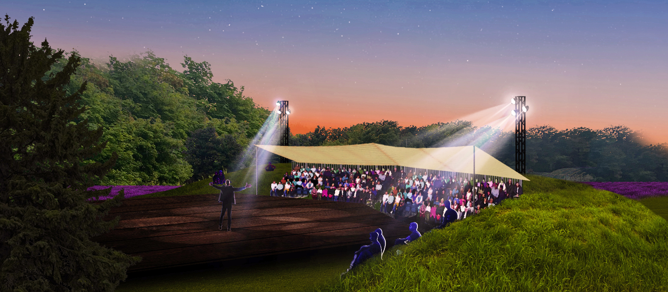 A Stunning New Outdoor Theatre is Opening in a Lavender Field Near London