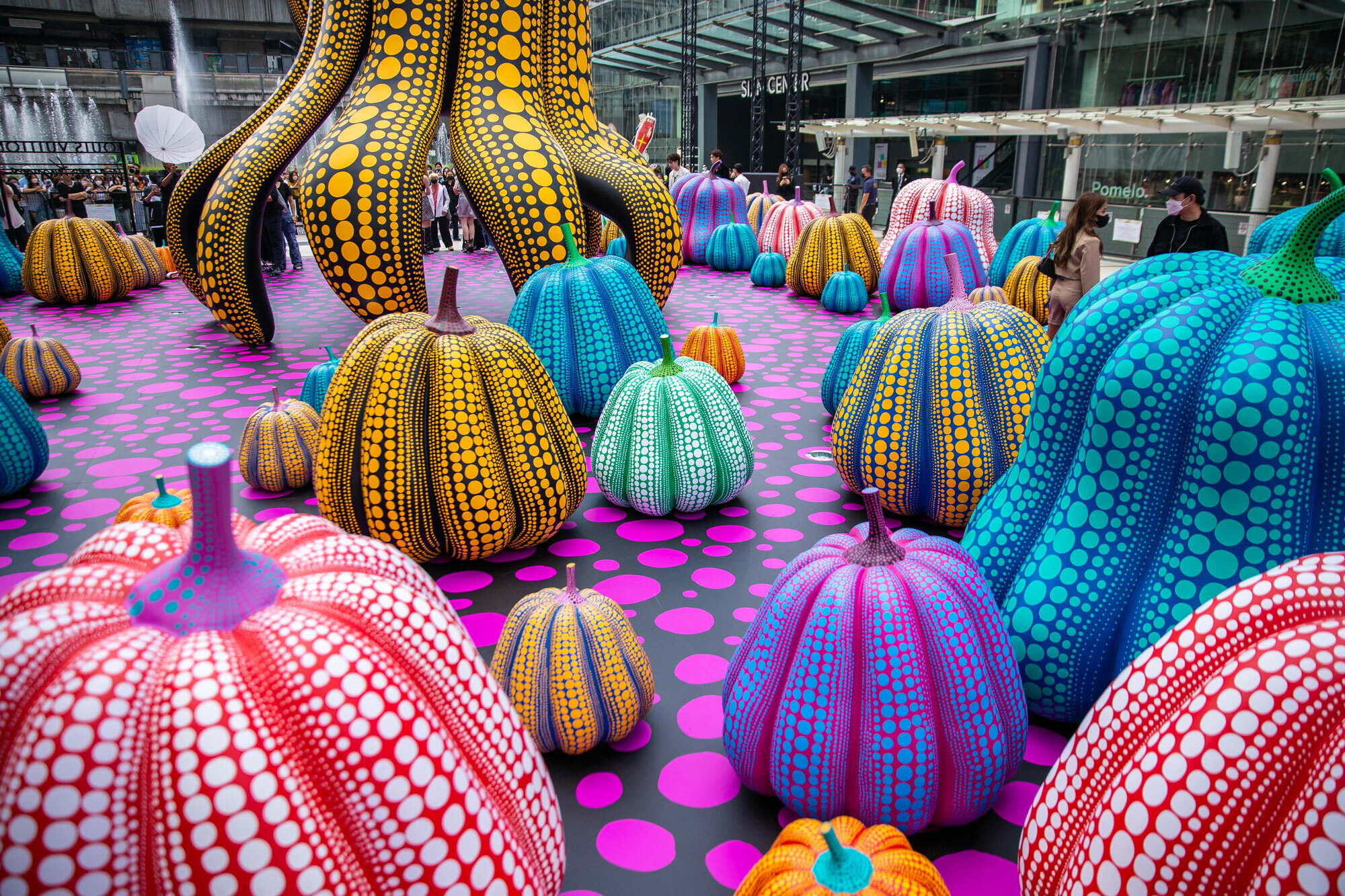 One Hundred And One Yayoi Kusama Pumpkins Have Landed In Bangkok At One Hundred And One Yayoi Kusama Pumpkins Have Landed In Bangkok At