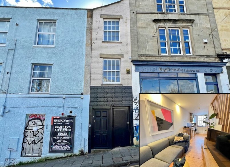 This Super-Skinny One-Bed Bristol House is Up For Sale
