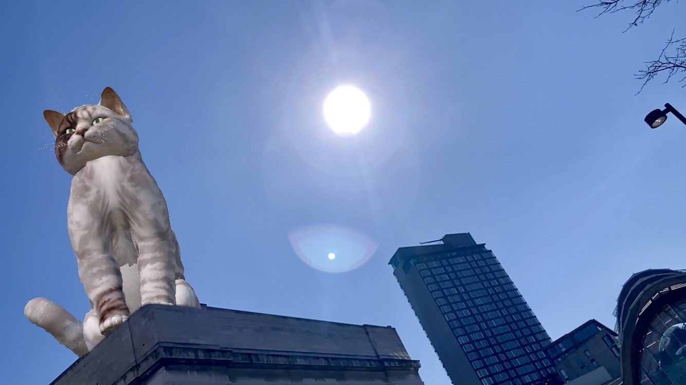 Giant Animated Creatures are Taking over the Rooftops of This British City