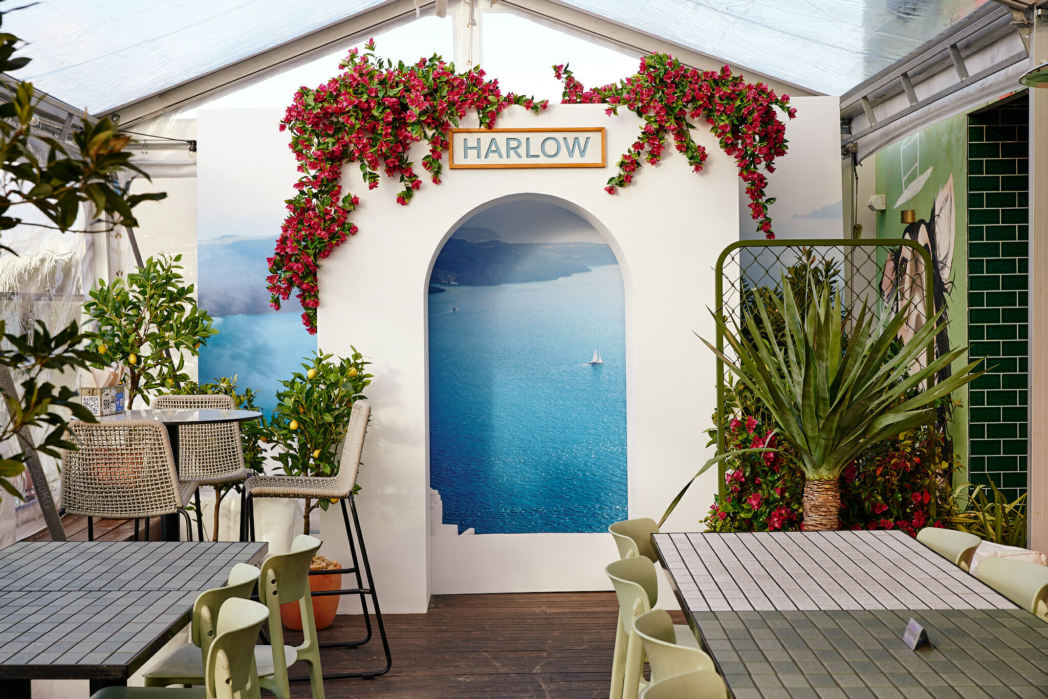 Harlow's Greek-inspired Disco Island is curing our winter blues