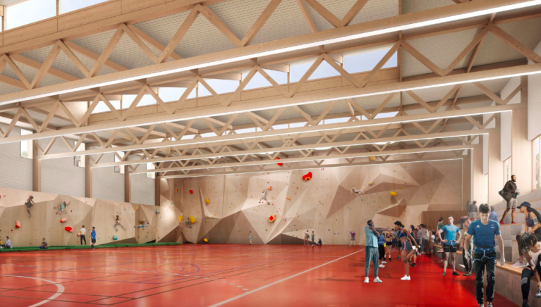 Tout savoir sur le site d'escalade du Bourget de Paris 2024