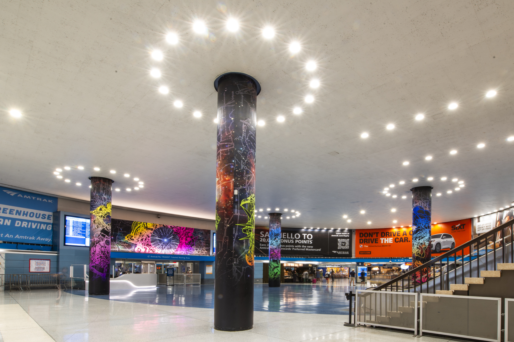 The latest Art at Amtrak works have been unveiled at Penn Station