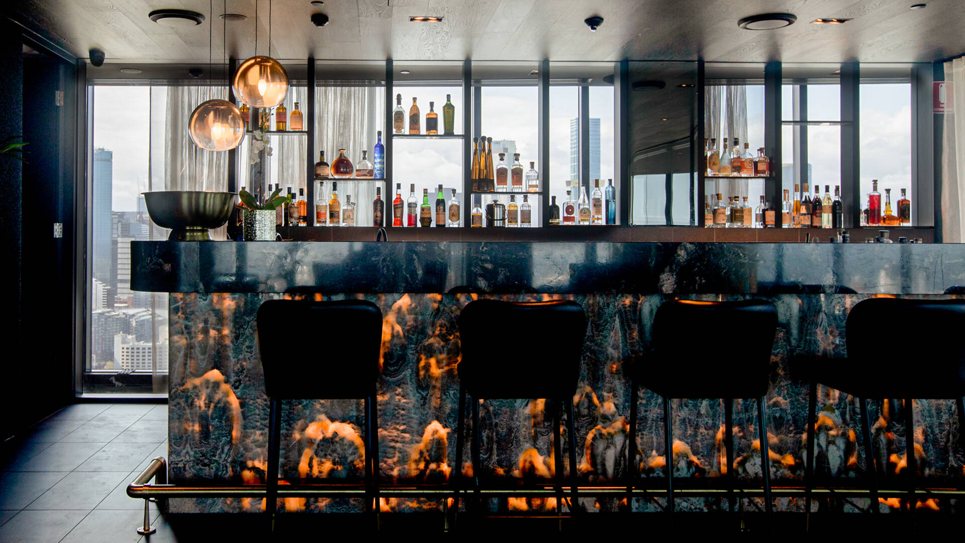 Sky-high restaurant and bar Strato is open at Oakwood Premier Melbourne