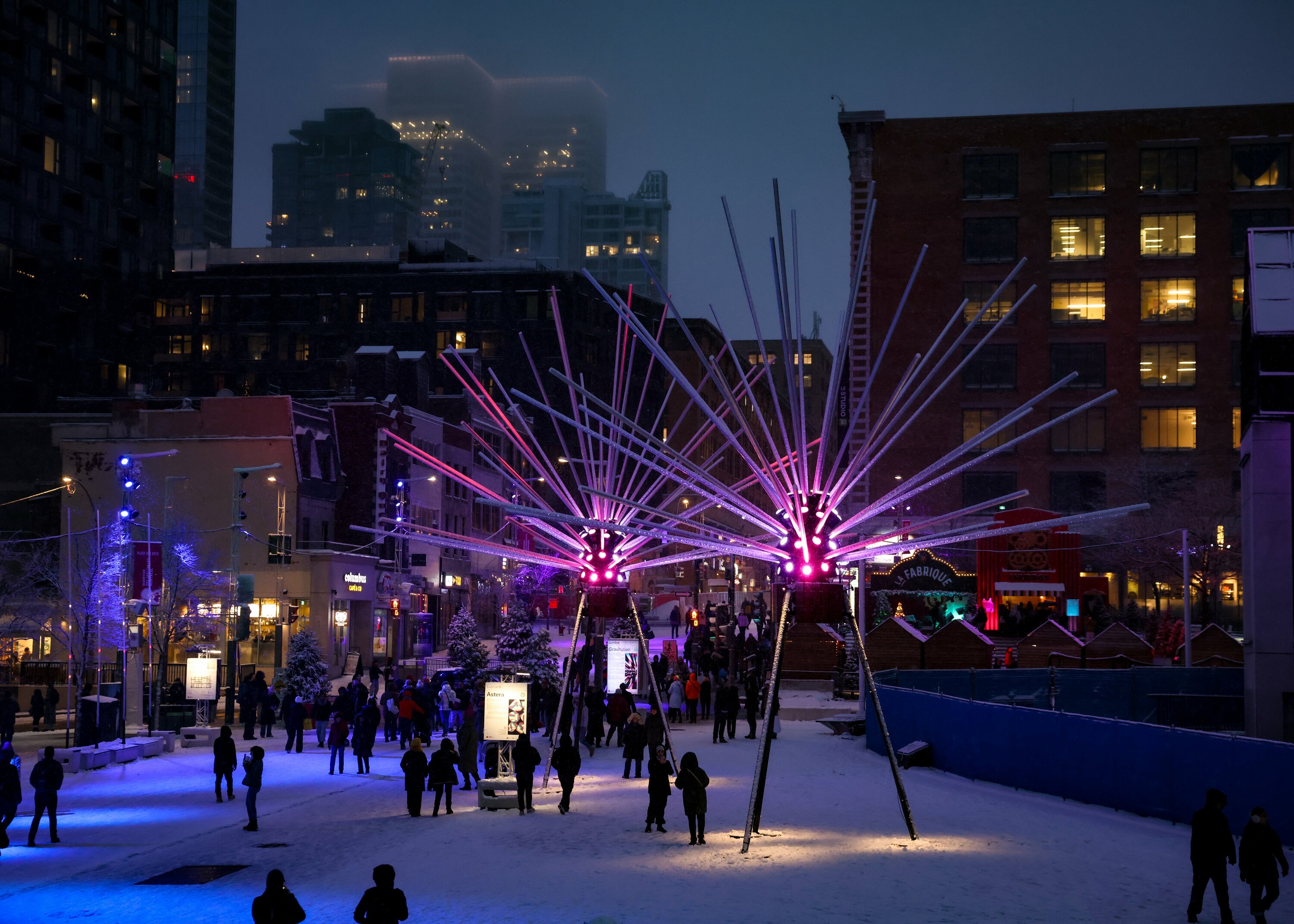 Discover 6 new free holiday light installations coming to downtown Montreal