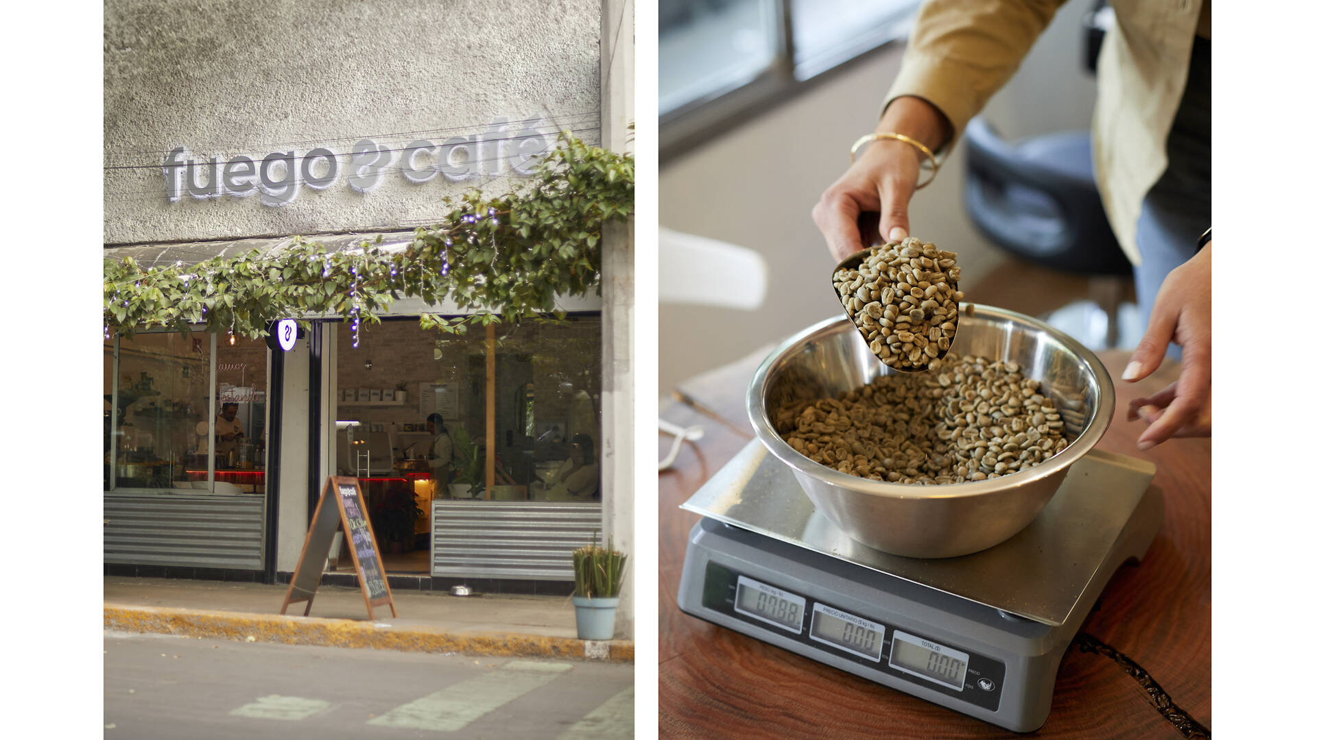 Fuego & Café: tostadora y café de especialidad frente parque España