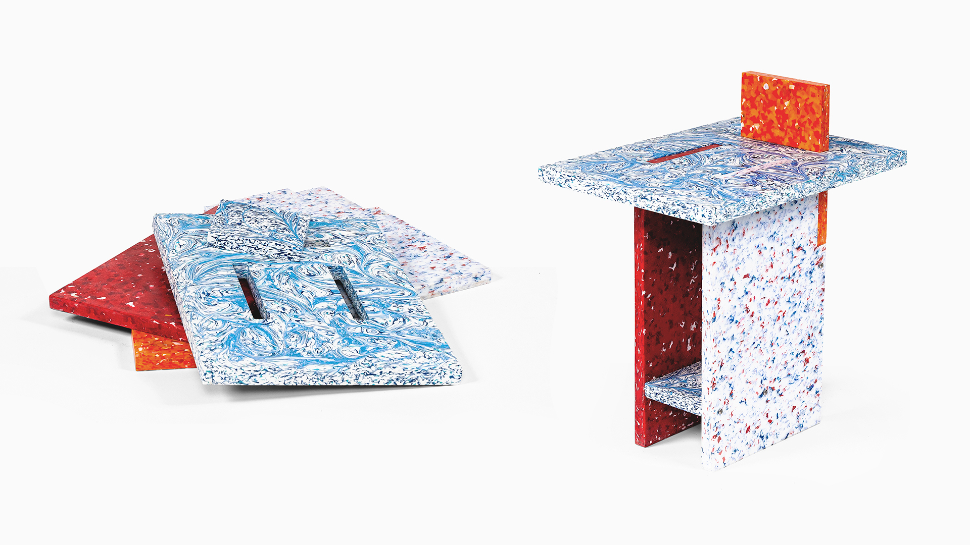 ‘Self Assembly Stool’ By Space Available Made From Recycled Plastic ...