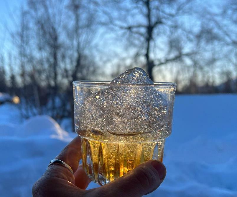Pick your own glacier ice for cocktails at this snowy lodge in Alaska
