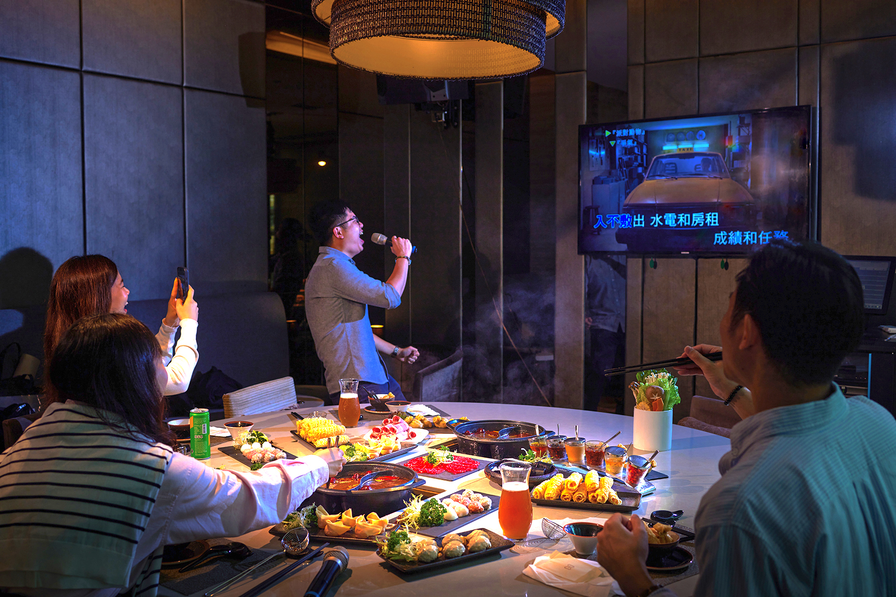 Local restaurant Canton Pot combines hotpot with karaoke