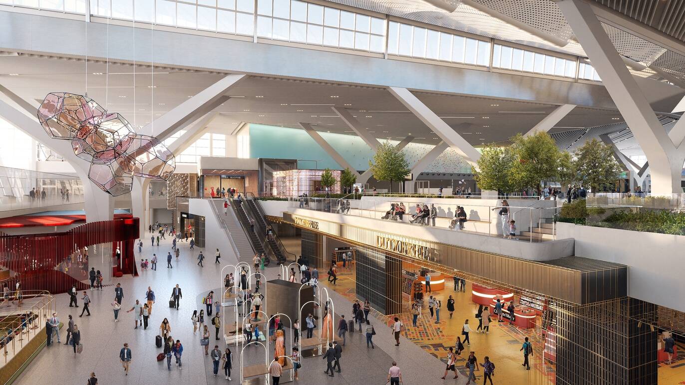 JFK Unveils $9.5 Billion New Terminal One Design, Opening 2026