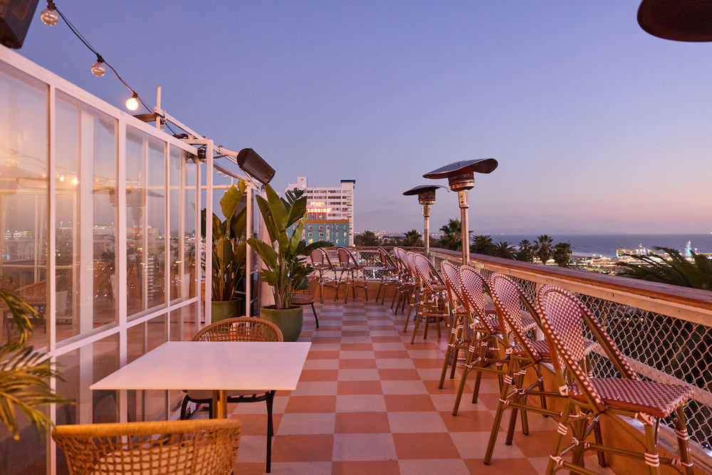The Coco Club in Santa Monica serves up breezy drinks and sweeping views of the Pacific