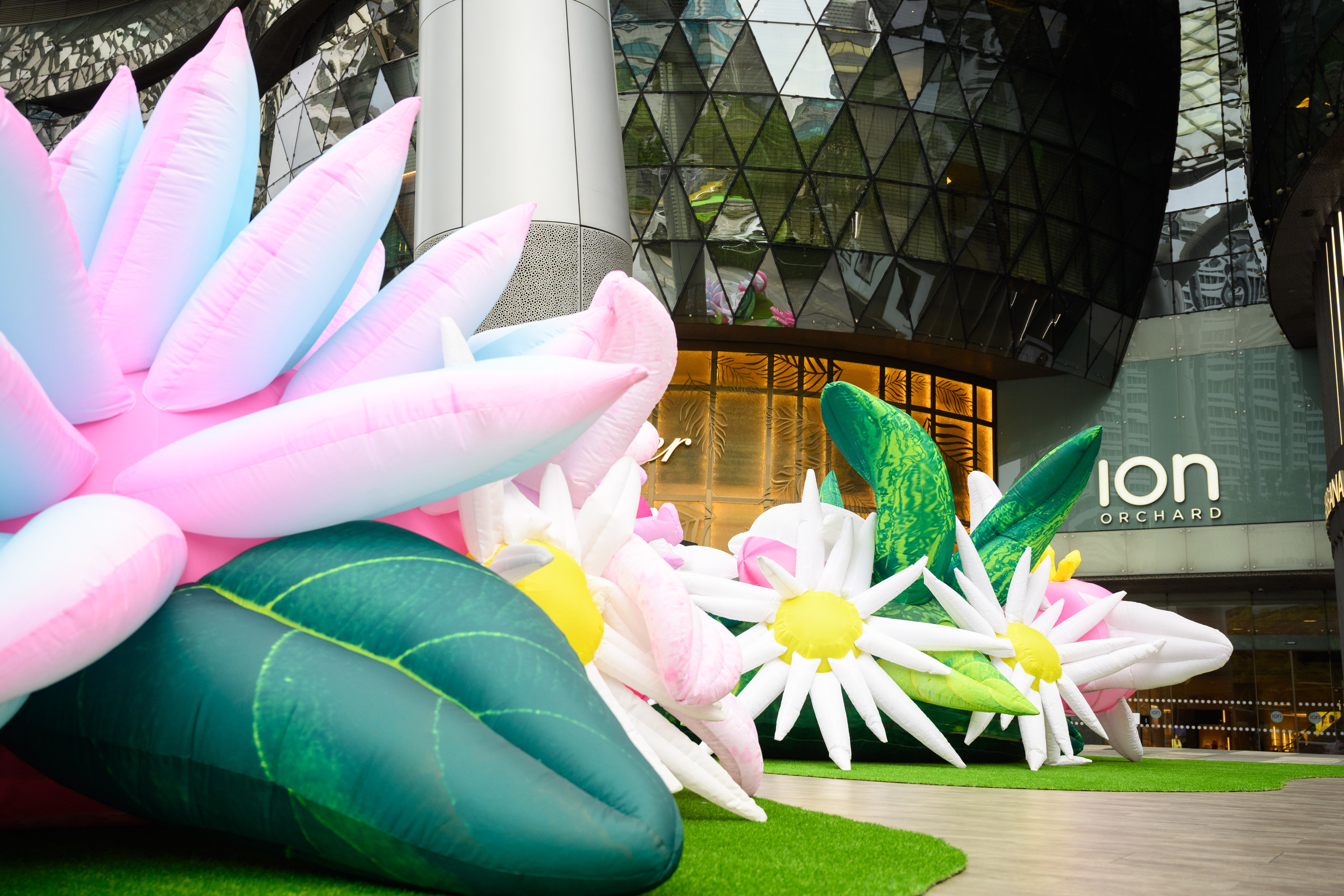 Check Out These Gigantic Floral Inflatables Outside Of ION Orchard
