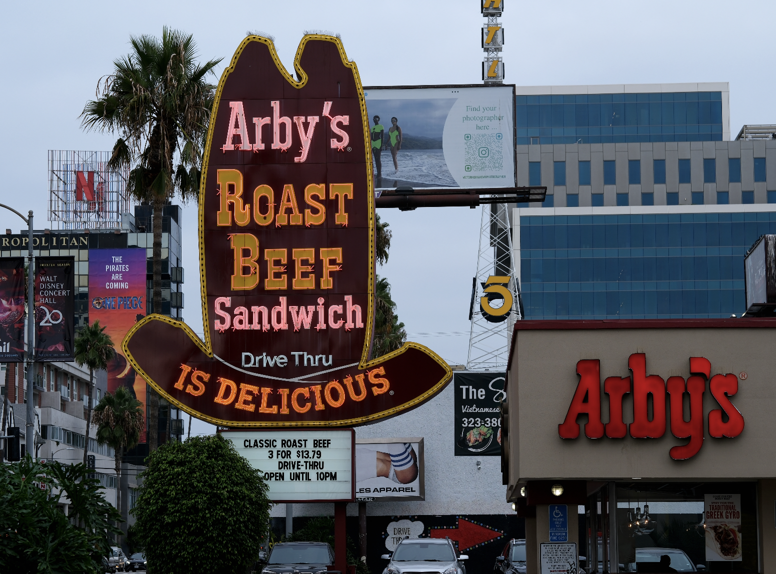 The iconic Arby’s in Hollywood has closed after more than half a century