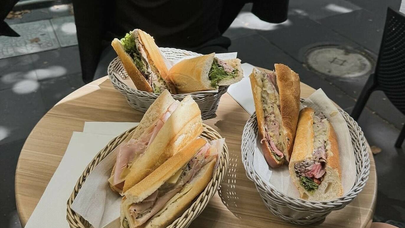 French Fix is a popular café in Melbourne's CBD for tasty baguettes