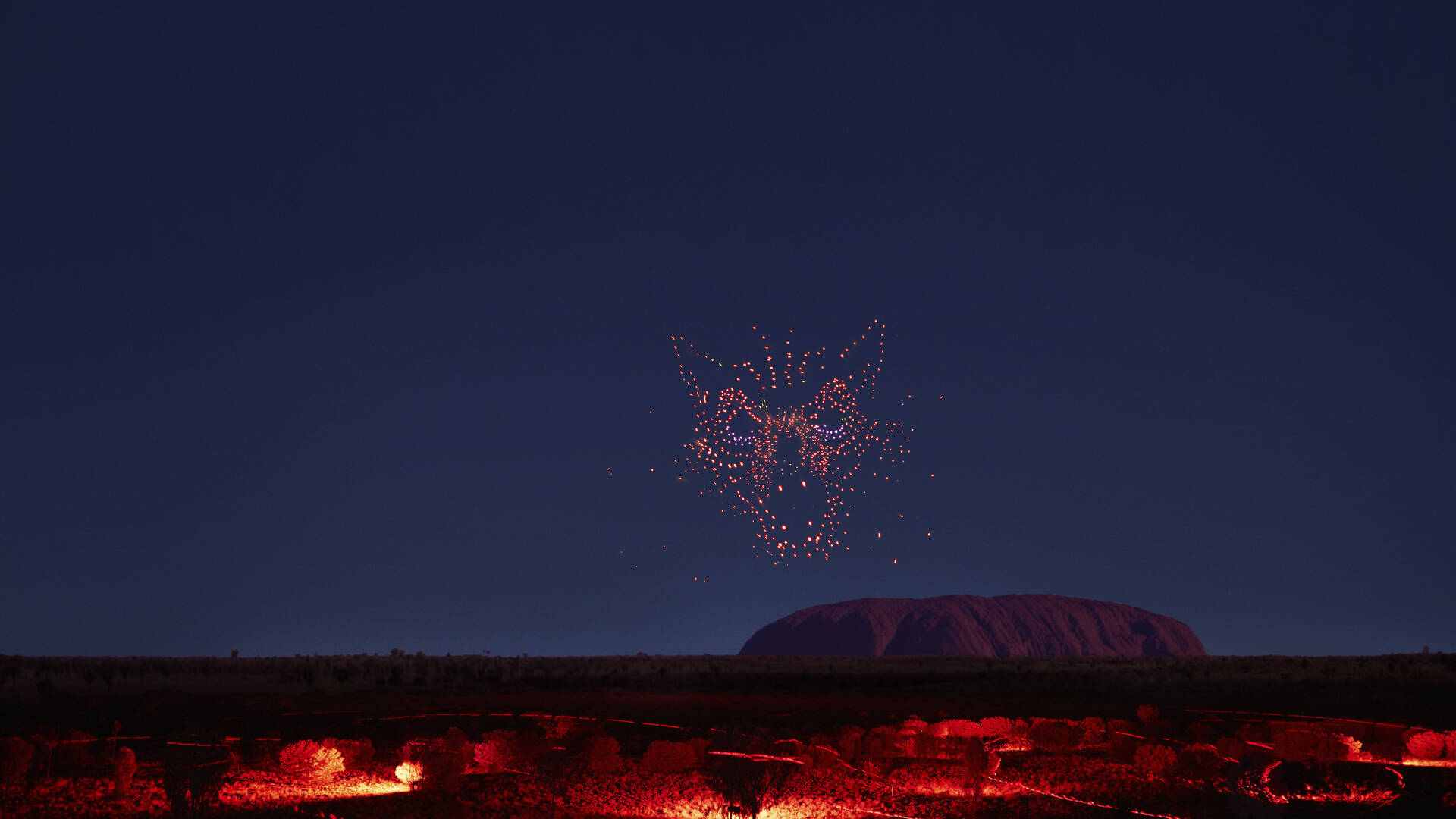 Wintjiri Wiru | Spectacular drone show at Uluru