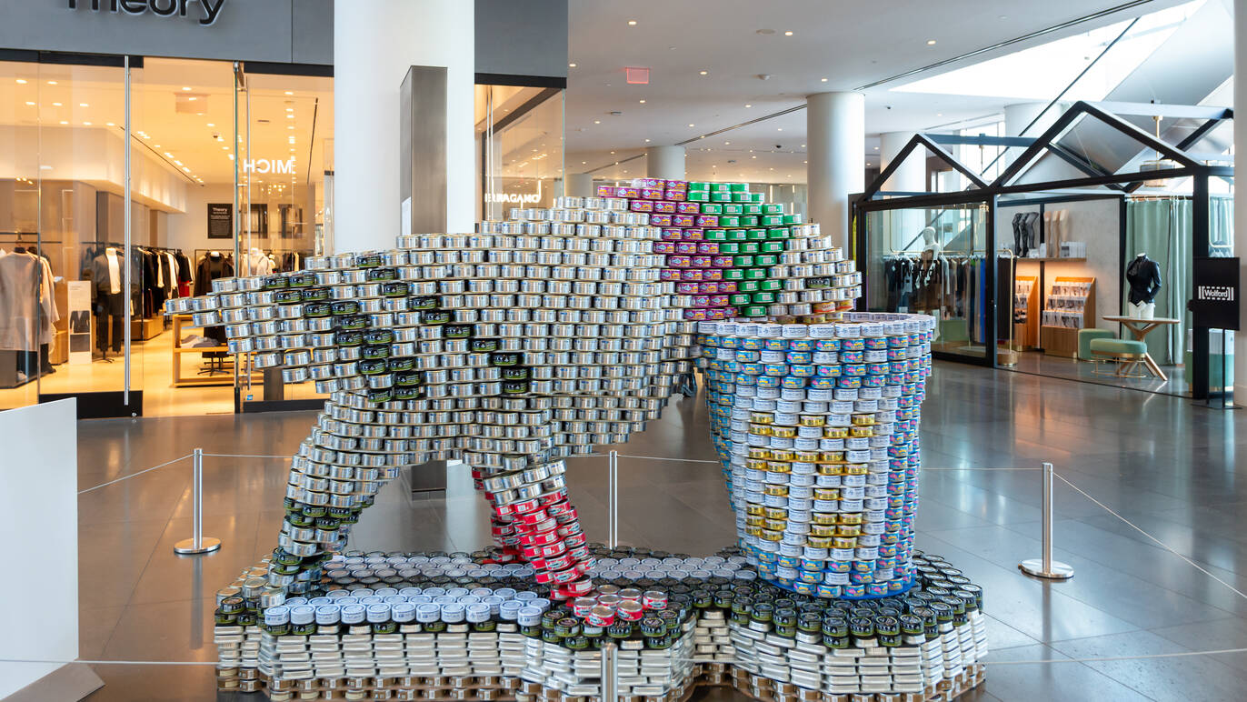 Canstruction is coming back to NYC's Brookfield Place this fall
