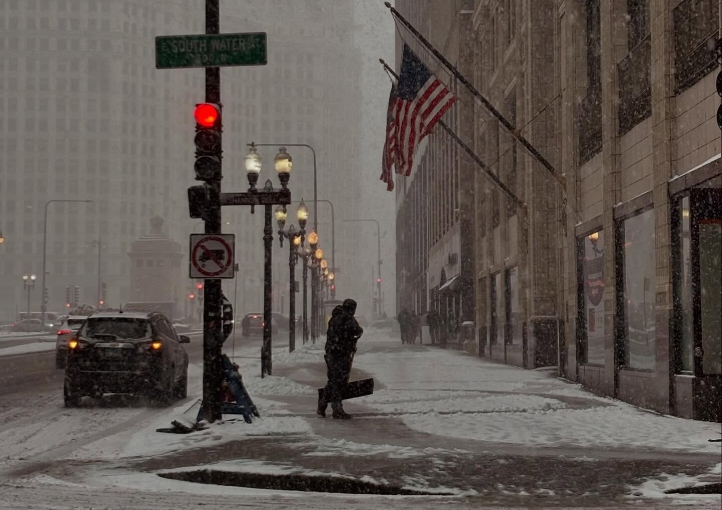 See Pictures of Chicago After the First Snow of the Year
