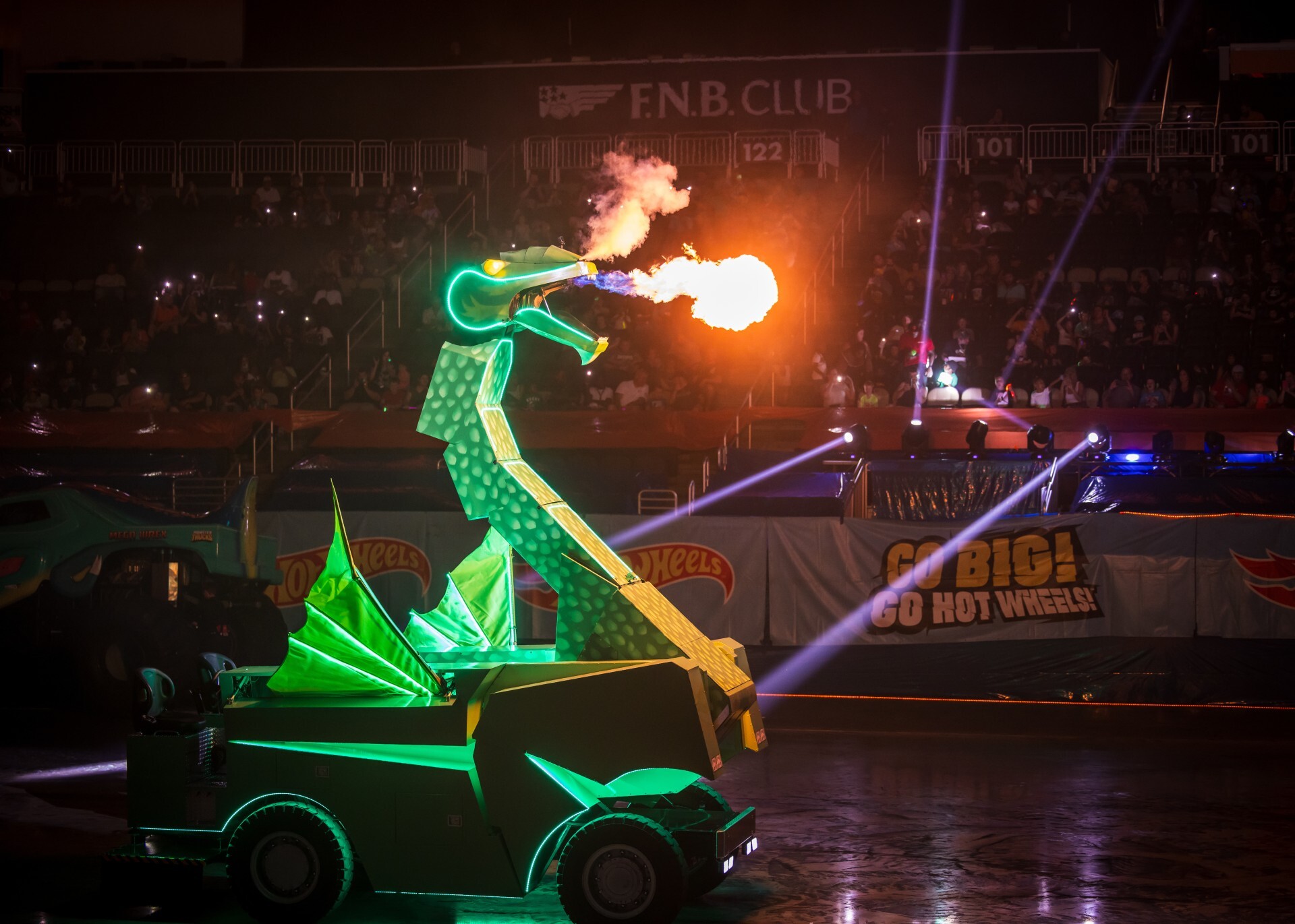 Hot Wheels Monster Trucks Live: Glow-N-Fire, The O2: Monster trucks ...