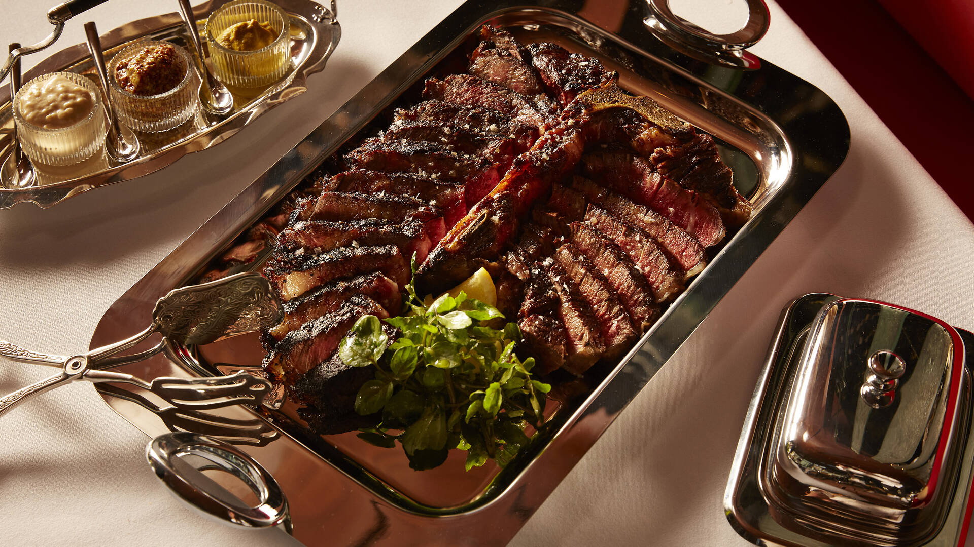 Come to The Grill at the International for high-end, open-air dining