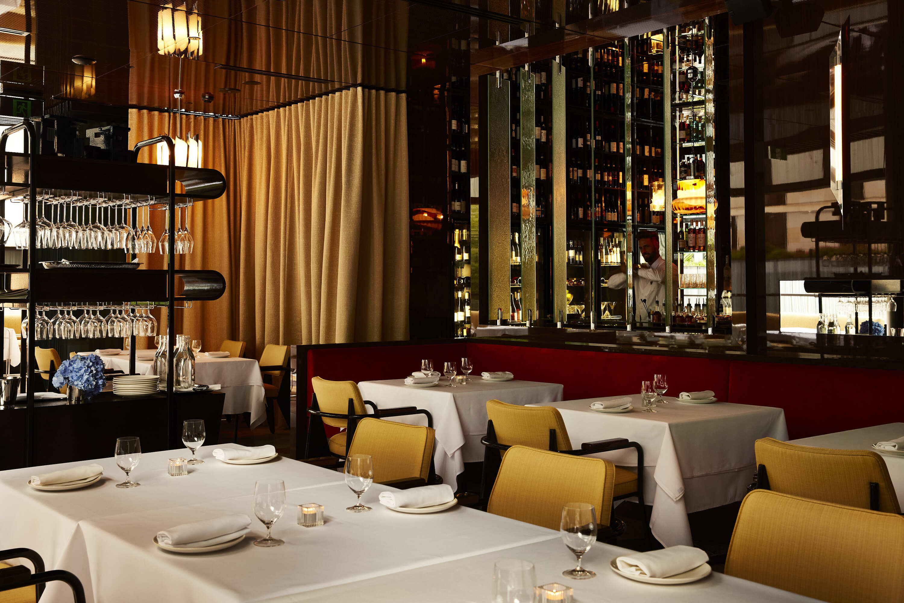 Come to The Grill at the International for high-end, open-air dining