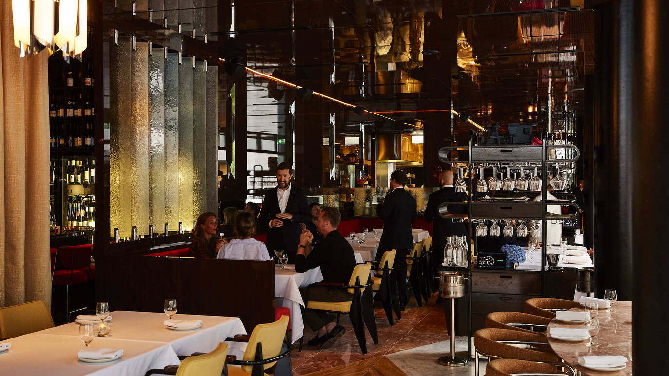 Come to The Grill at the International for high-end, open-air dining