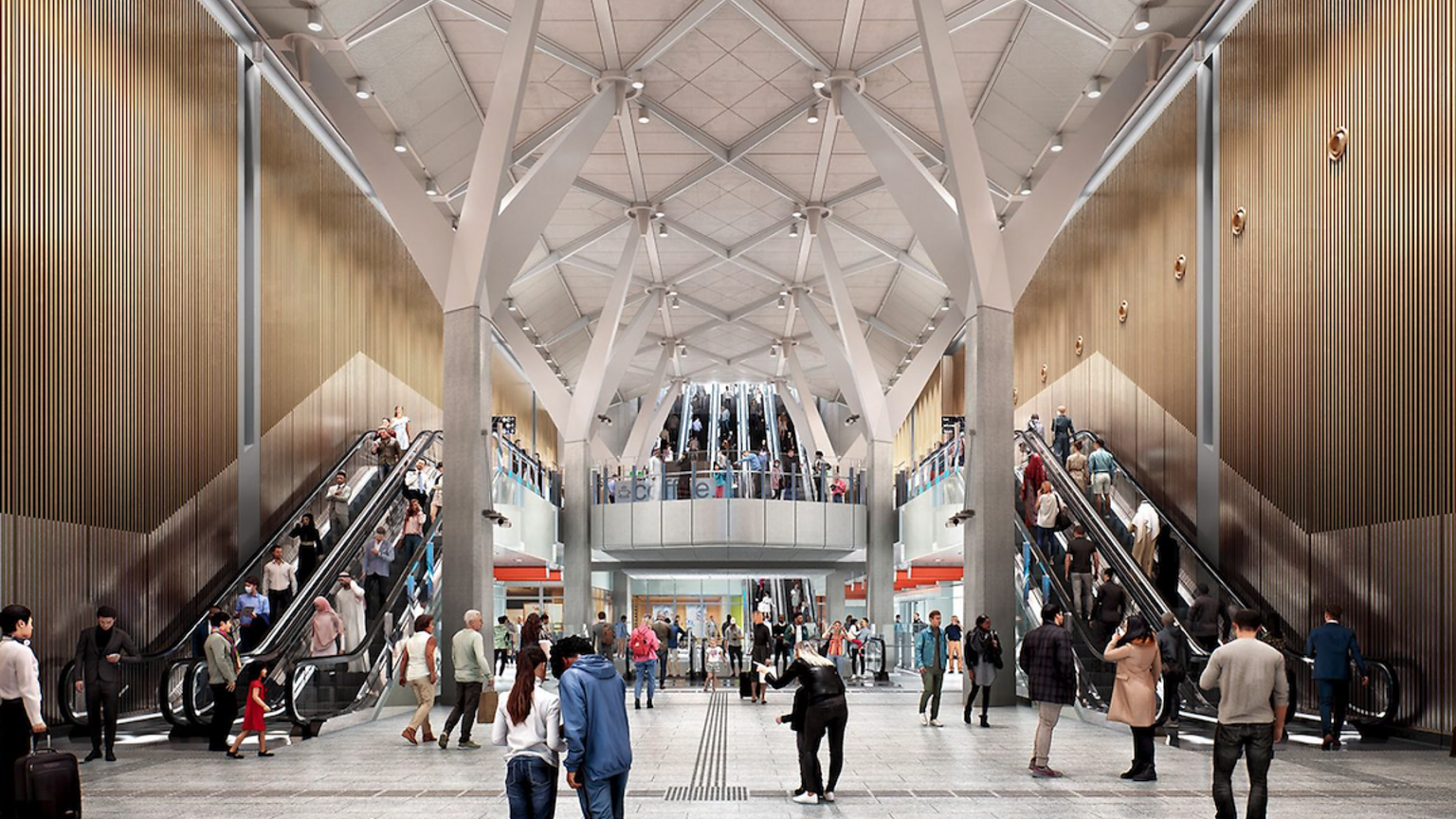 New photos revealed of massive Metro Tunnel stations in Melbourne's CBD