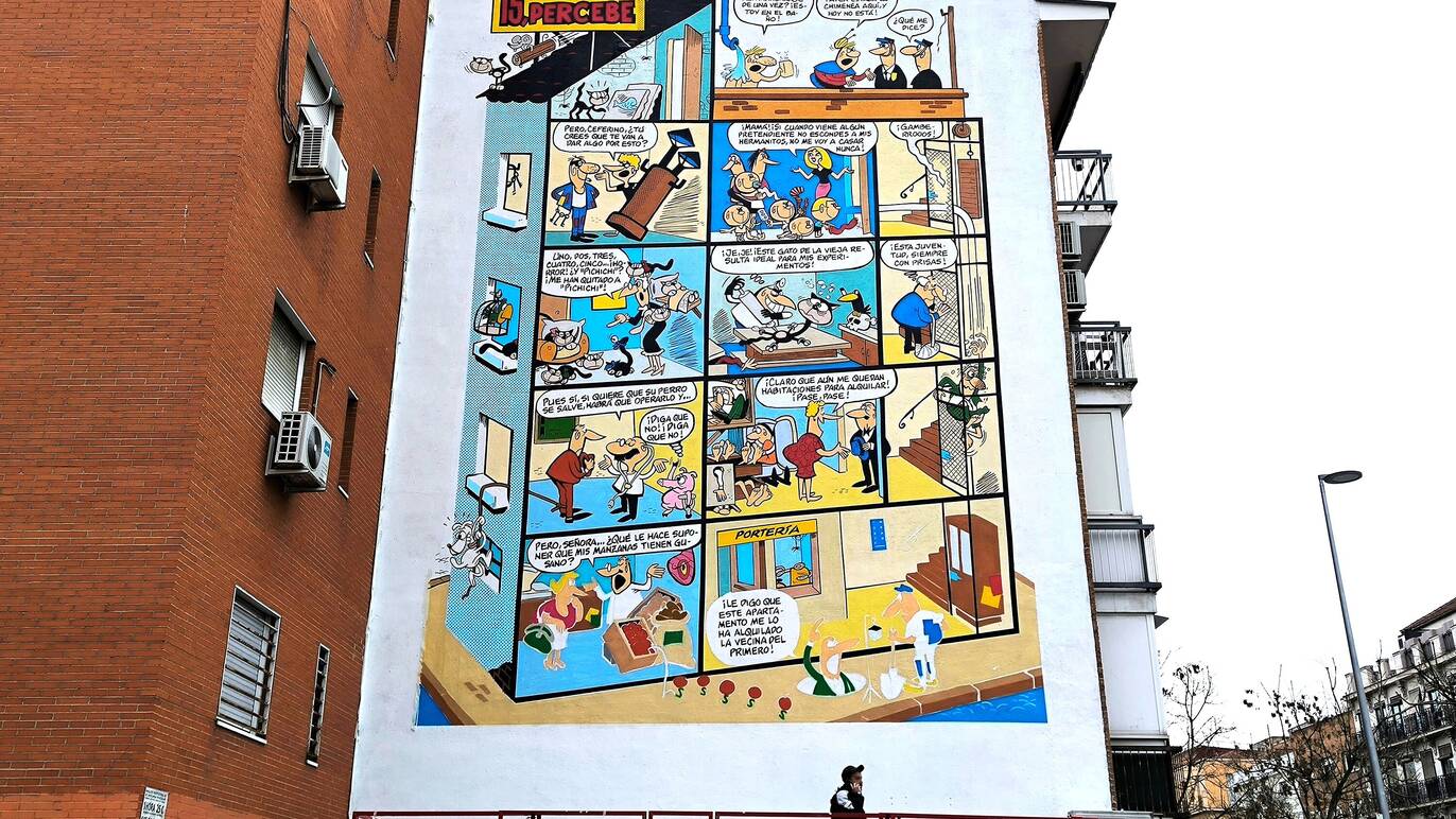 Descubrimos un mural gigante en Madrid de '13, Rue del Percebe', un ...
