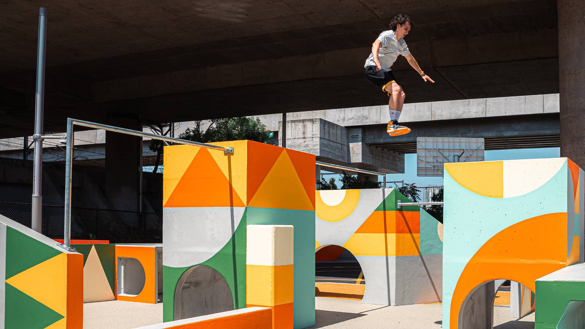 A new “adults playground” has opened under this Sydney motorway