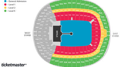 Coldplay Wembley Seating Plan: Best Seats And Capacity For Final London ...